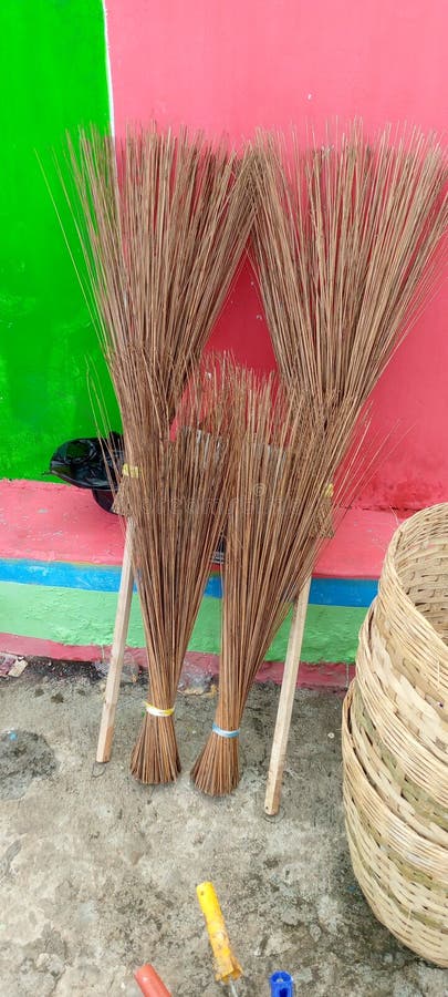 Tools for Cleaning in Use the People To Work in Village Stock Image ...