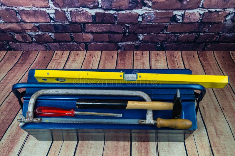 Tools on a tool box stock photo. Image of auger, gimlet - 143746602