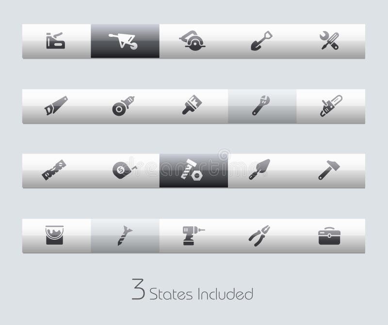 Tools -- Toolbars stock vector. Illustration of icons - 58300703