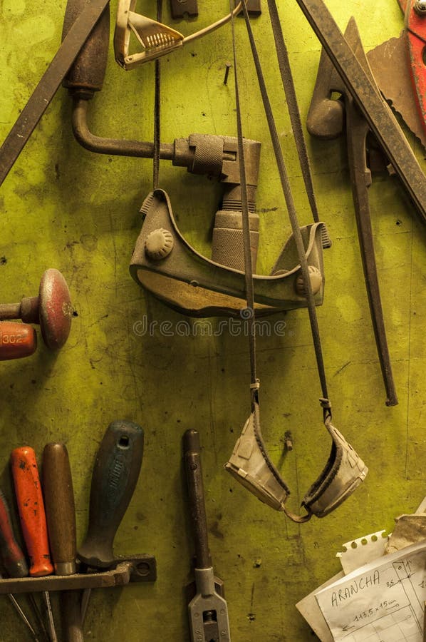 Tools in the Traditional Workshop of a Black-smith in France. Stock ...