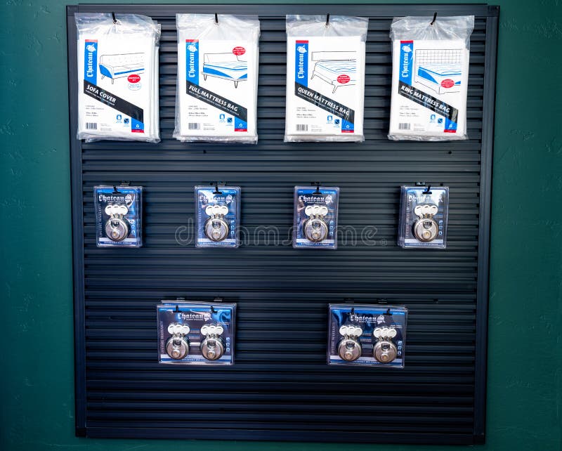 Tools Used for Securing Elements of a Storage Unit Facility Stock Image ...