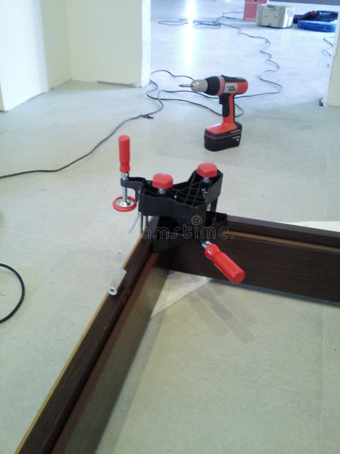 Tools Used To Install Interior Door Stock Photo - Image of inside ...