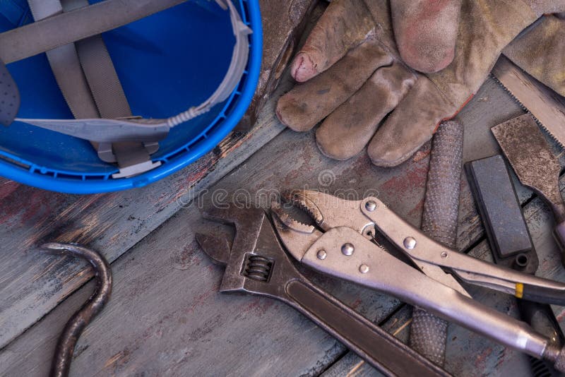 Tools Used for Work at Home or Industry Stock Photo - Image of nail ...