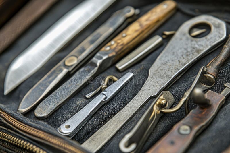 Tools in Various Shapes and Sizes Stored in a Case Stock Photo - Image ...