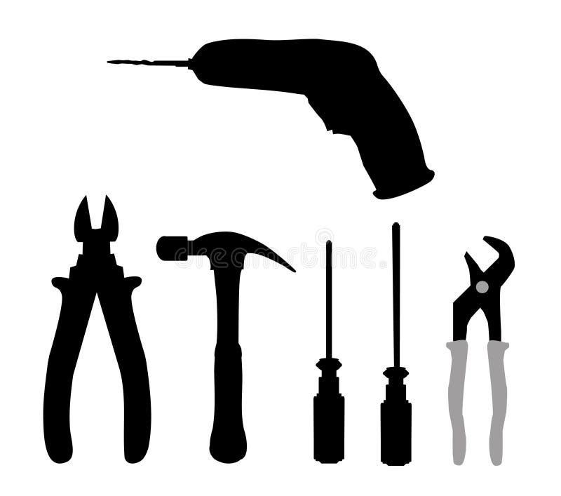 Tools-vector stock vector. Illustration of vector, hammer - 45058805
