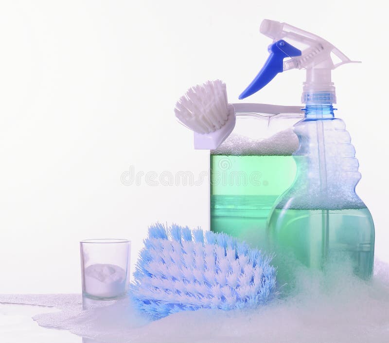 Tools for Washing and Cleaning. Stock Image - Image of detergent, ideas ...
