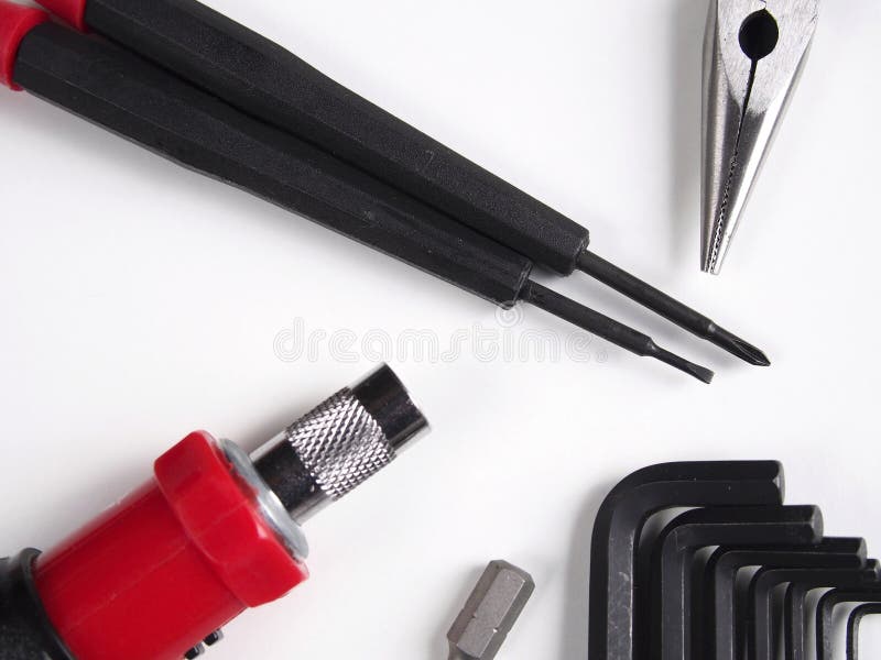 Tools on white background stock image. Image of construction - 83733981
