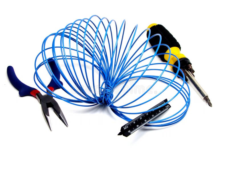 Tools and wire stock photo. Image of objects, workshop - 381610