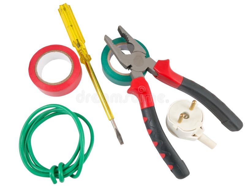 Tools for wiring stock photo. Image of manual, electricity - 66599344