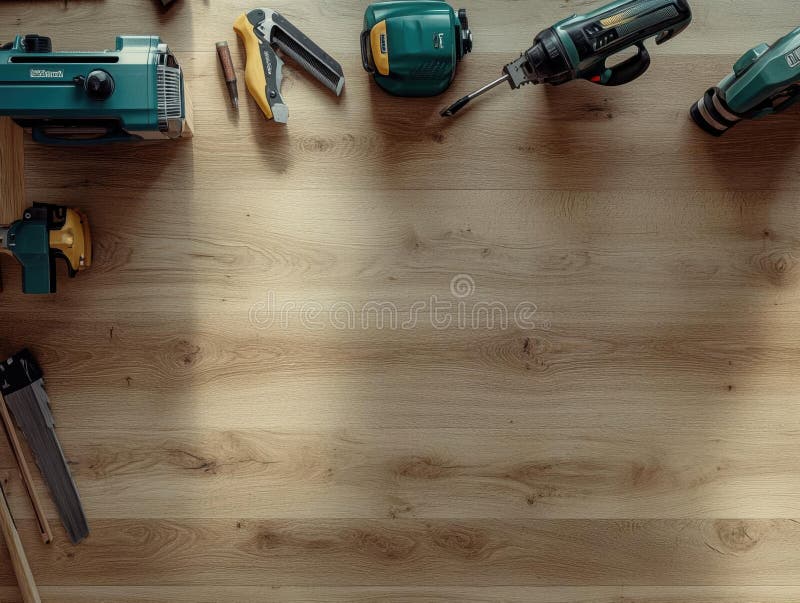 Tools on Wood, a Construction and DIY Background Stock Photo - Image of ...