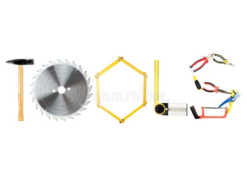 Tools word stock image. Image of equipment, industry - 53468285