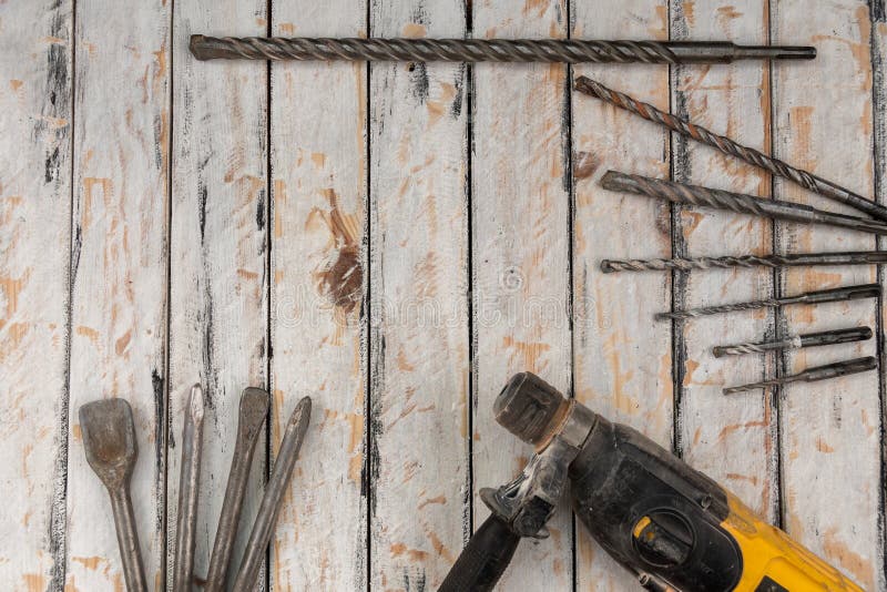Many Assorted Hand Tools for Rustic Jobs Stock Image - Image of work ...