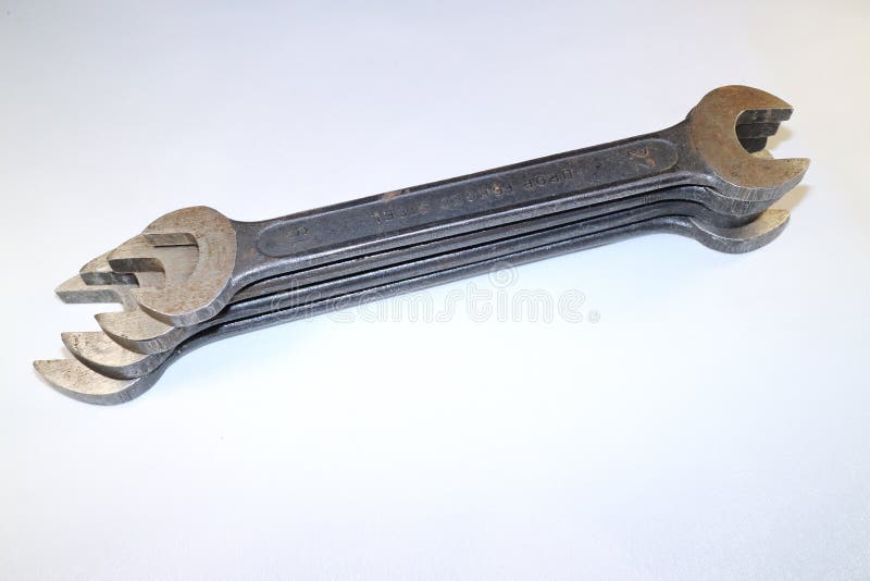 Tools for Work, Steel Wrenches Stock Photo - Image of shiny, grey ...