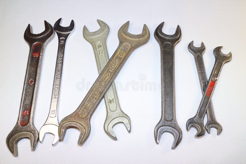Tools for Work, Steel Wrenches Stock Image - Image of metal, business ...