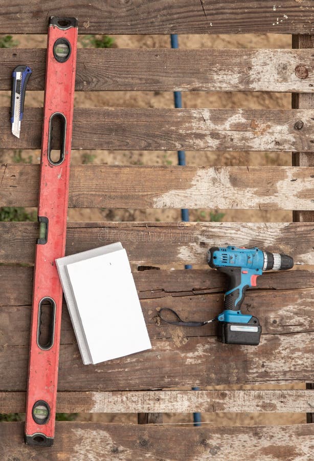 Tools for Working with the Walls of the House Stock Image - Image of ...