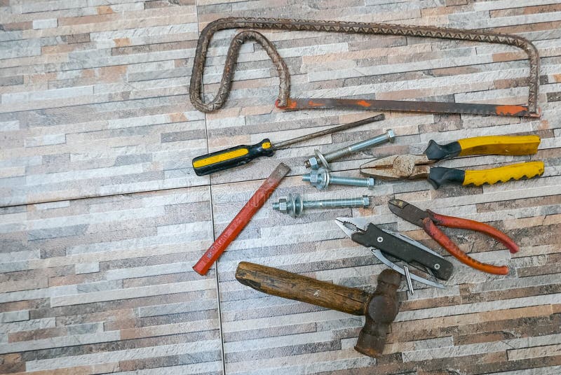 Tools in the Workplace. Used Tools Stock Image - Image of workplace ...