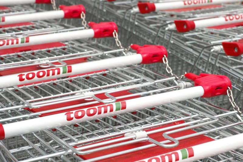Toom shopping carts editorial image. Image of carts, german - 41225440
