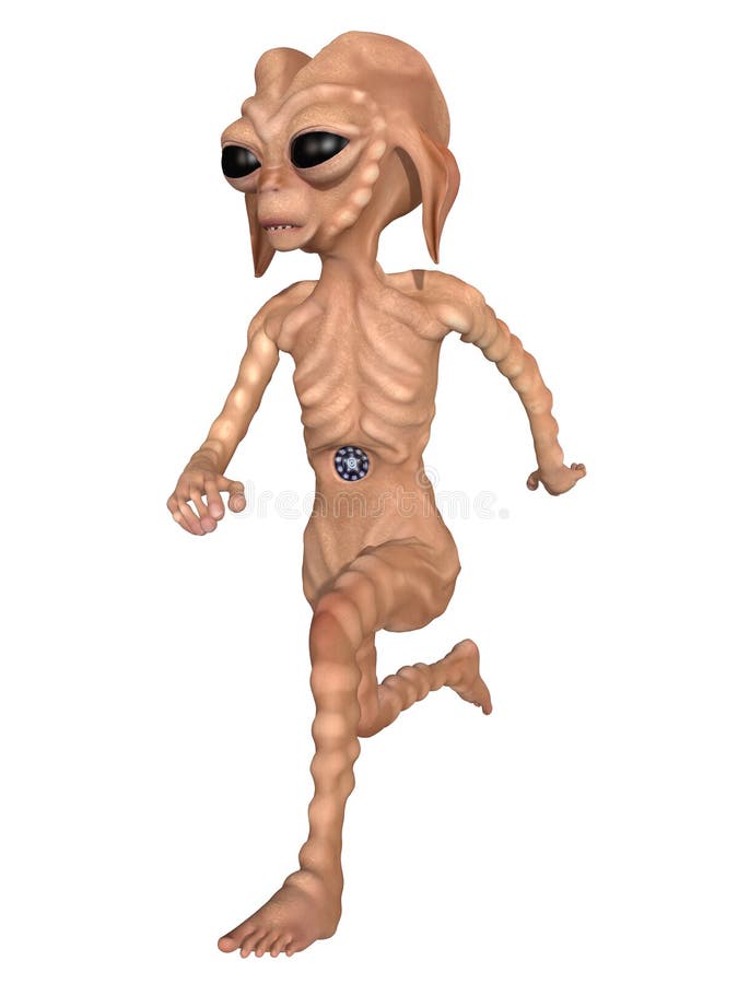 Toon alien stock illustration. Illustration of render - 243274113