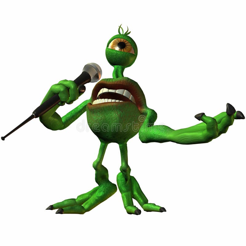 Toon Alien Sammy stock illustration. Illustration of look - 5045427