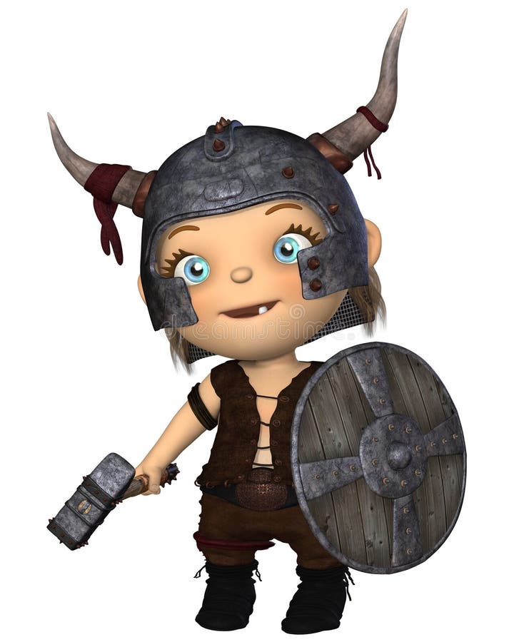 Toon Baby Viking stock illustration. Illustration of smiling - 28472866