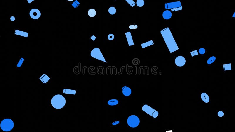 Toon Blue Star Objects on Blue Background. Stock Video - Video of ...