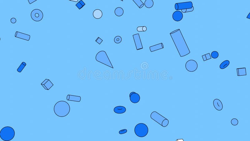 Toon Blue Star Objects on Blue Background. Stock Video - Video of ...