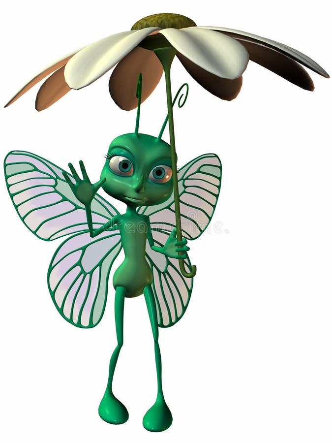 Toon Butterfly stock illustration. Illustration of poser - 6049915