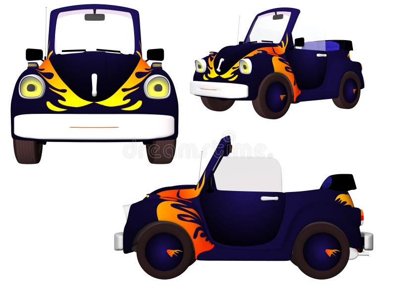 Toon Car stock illustration. Illustration of isolated - 201145320