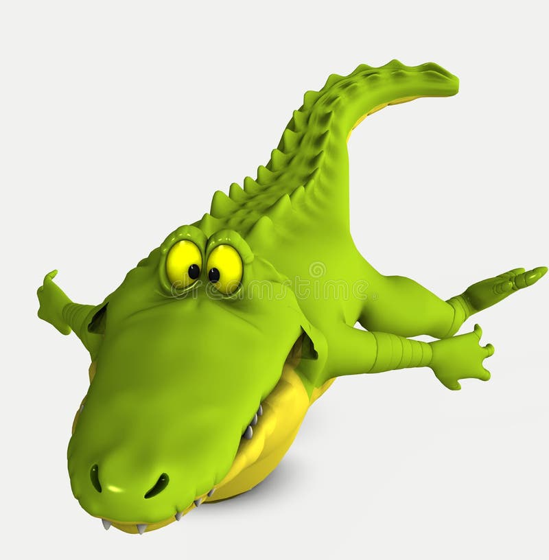 Toon croc stock illustration. Illustration of leaping - 17933903