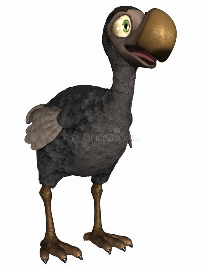 Very funny toon Dodo-bird stock illustration. Illustration of chirp ...