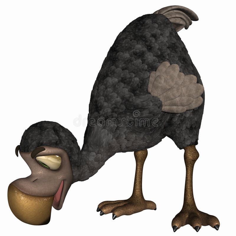 Very funny toon Dodo-bird stock illustration. Illustration of chirp ...