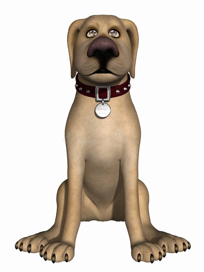 Toon Dog stock illustration. Illustration of digital - 13341746