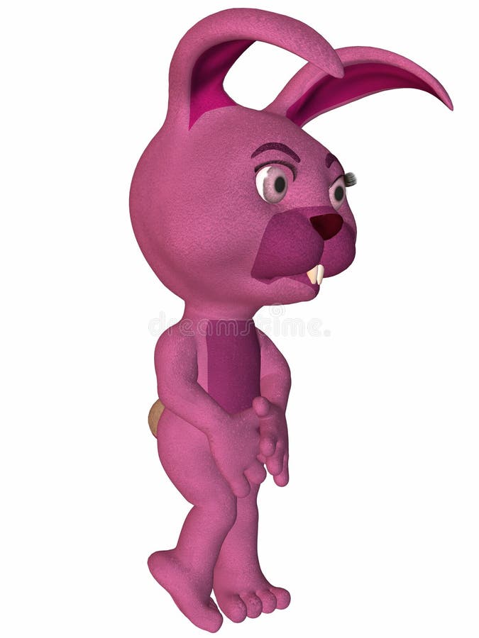Toon Easter Rabbit stock illustration. Illustration of comic - 7807878