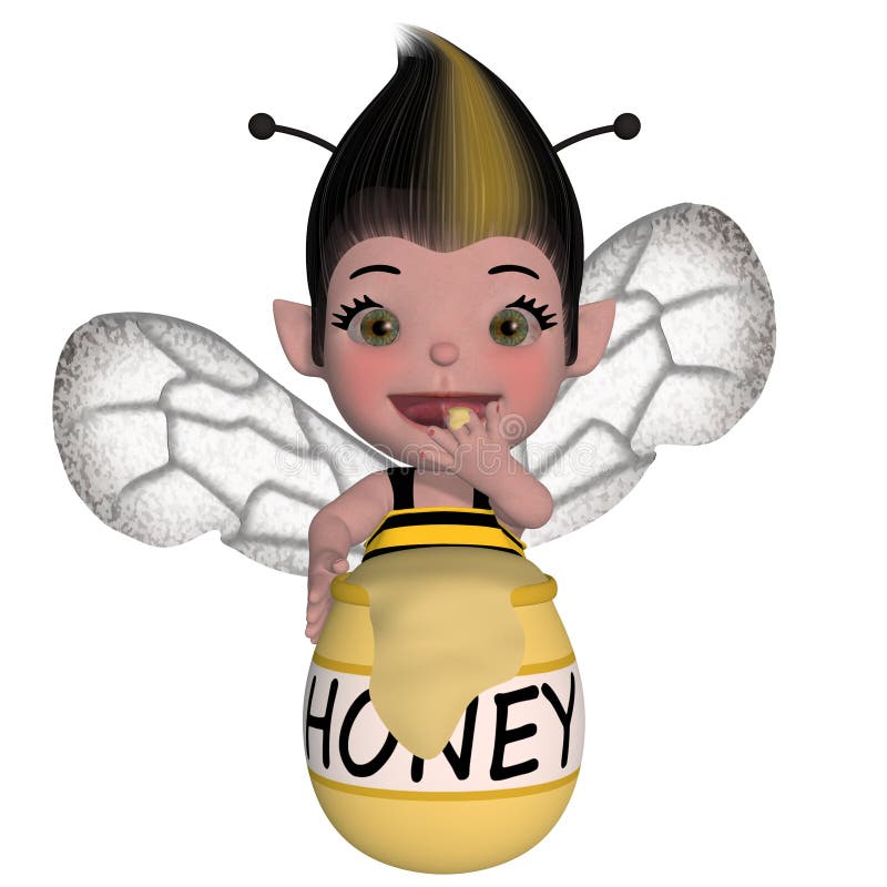 Toon figure-bee stock illustration. Illustration of model - 234385690