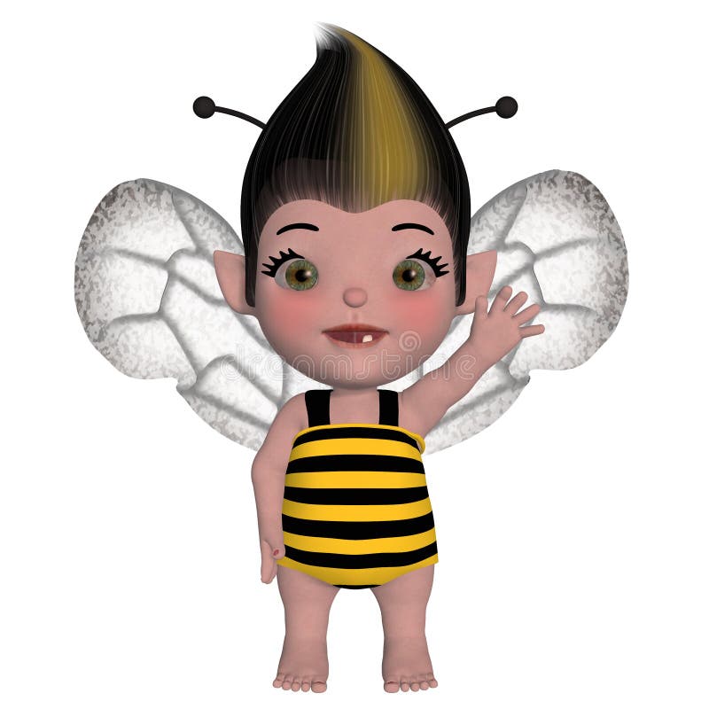 Toon figure-bee stock illustration. Illustration of happy - 234385695