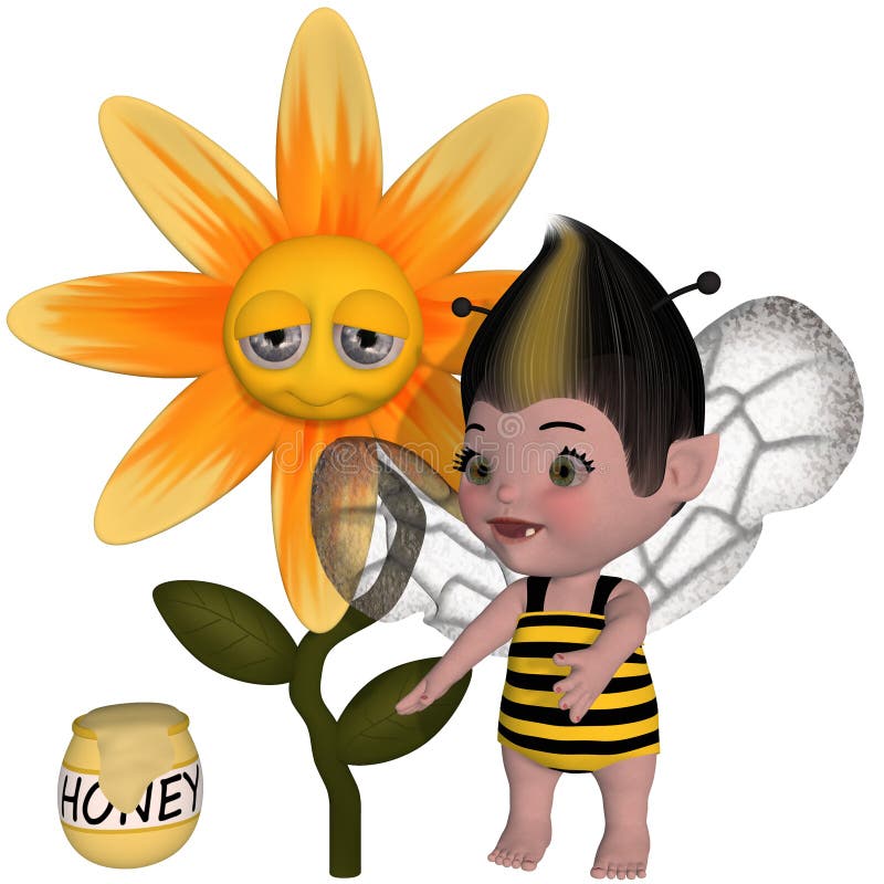 Toon figure-bee stock illustration. Illustration of toon - 234385724