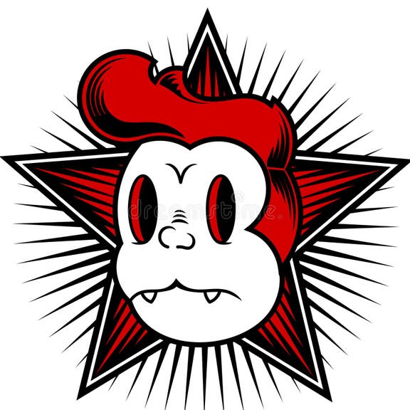 Toon head stock vector. Illustration of toon, eyes, pompadour - 61178979