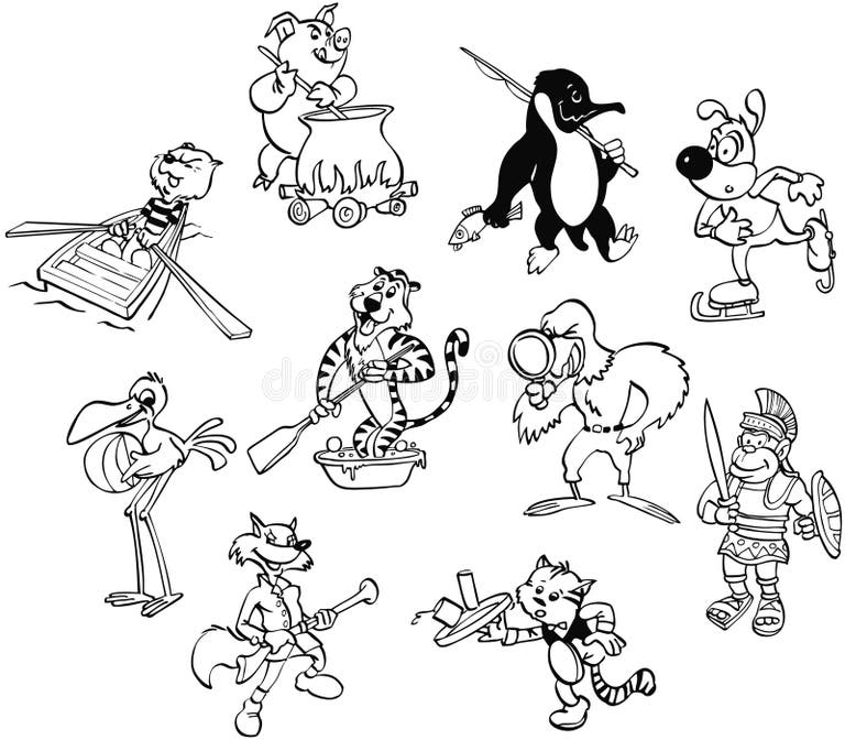 Toon Animal Mascots Stock Illustrations – 9 Toon Animal Mascots Stock ...