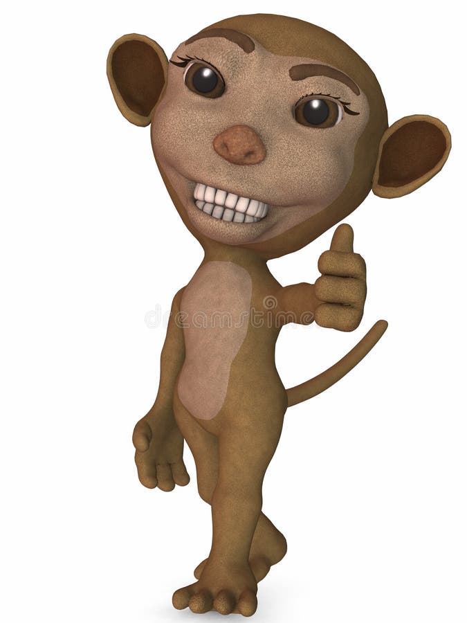 Toon Monkey stock illustration. Illustration of toonimal - 7878908