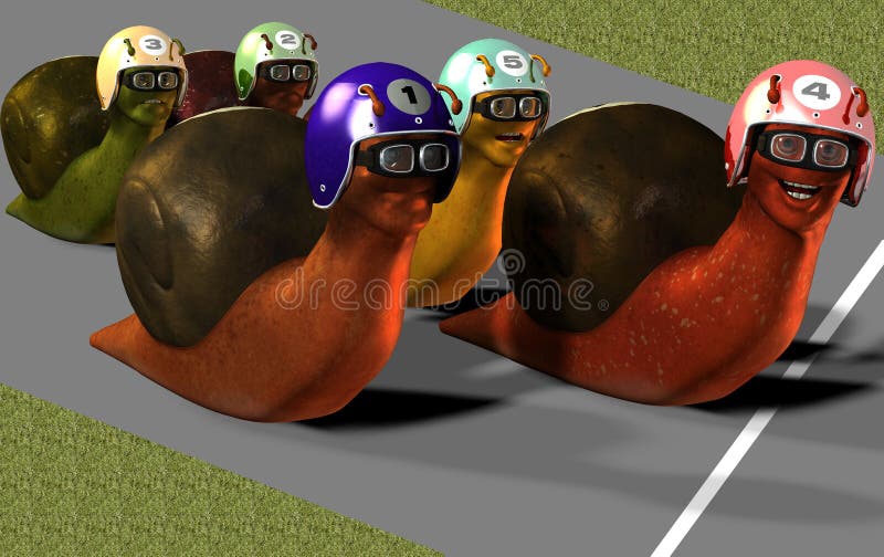 Snails Racing Stock Illustrations – 23 Snails Racing Stock ...