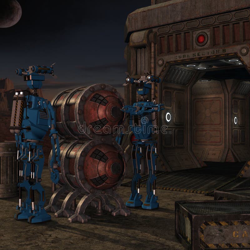 Toon Robot stock illustration. Illustration of hand, robot - 43794882