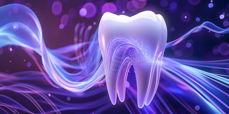Tooth on an Abstract Background Stock Image - Image of creative, white ...
