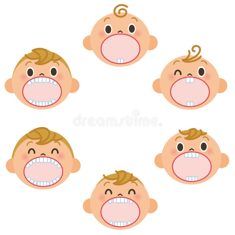 Tooth of the baby stock vector. Illustration of deciduous - 70682623