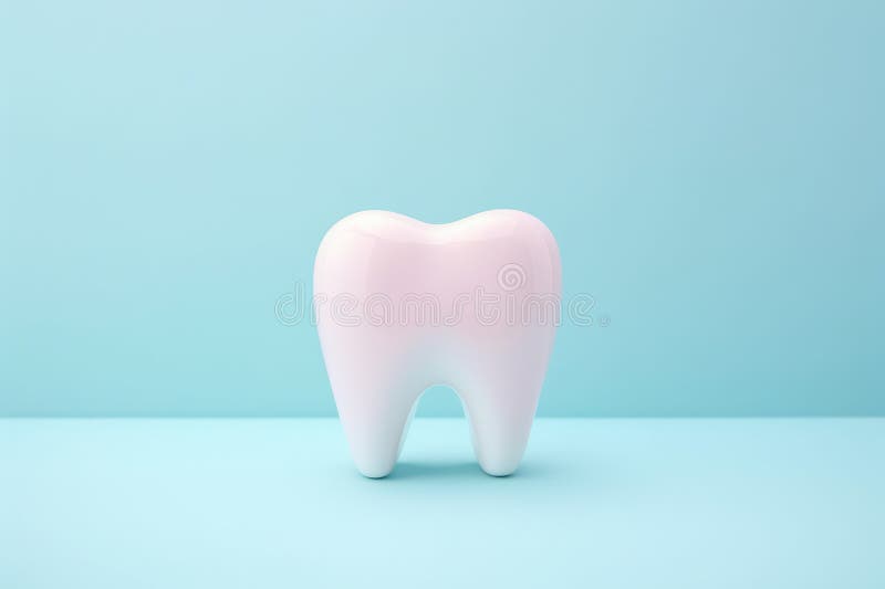 Tooth on a Blue Background. Concept Dentistry. Stock Illustration ...