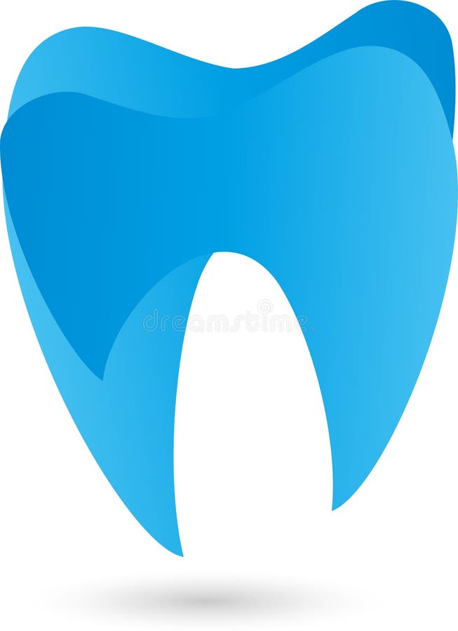 Tooth in Blue, Dentist and Tooth Logo Stock Vector - Illustration of ...