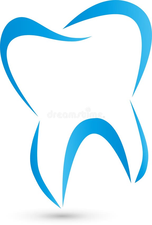 Tooth in Blue, Colored, Tooth and Dentist Logo Stock Vector ...