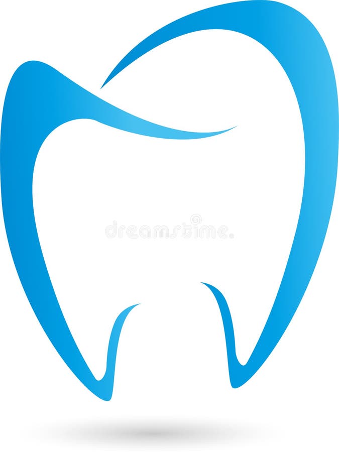 Tooth in Blue, Dentist Logo Stock Vector - Illustration of crowns ...