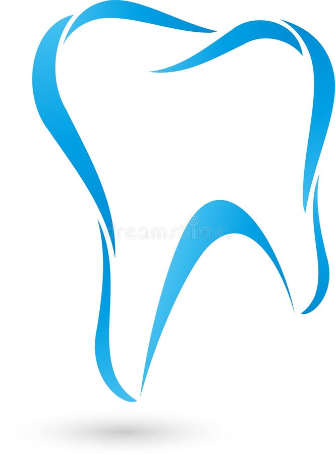 Tooth in Blue, Dentist Logo Stock Vector - Illustration of logo ...