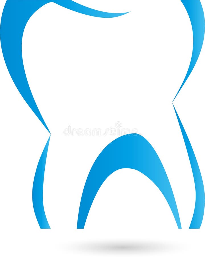 Tooth in Blue Tooth Dentist Logo Stock Vector - Illustration of crowns ...