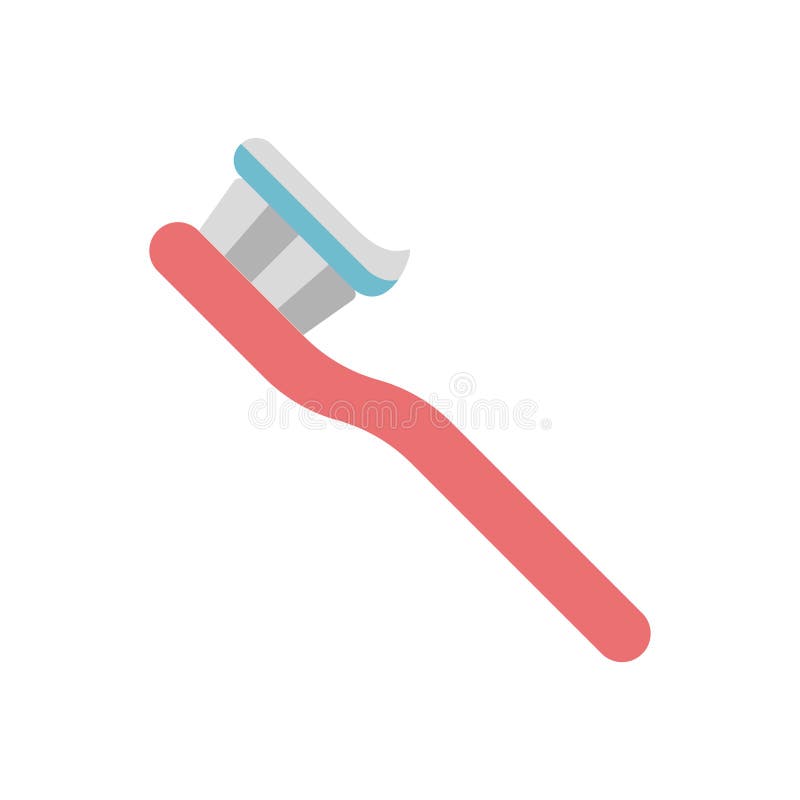 Tooth Brush Icon Vector Basic Design Simple and Modern Stock Vector - Illustration of sign ...